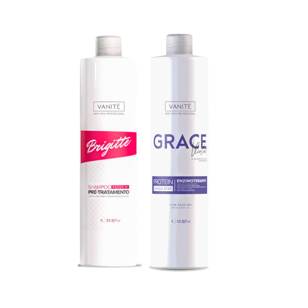 Vanité Shampoo Brigitte Grace Enzimotherapy Violet Hair Progressive Br