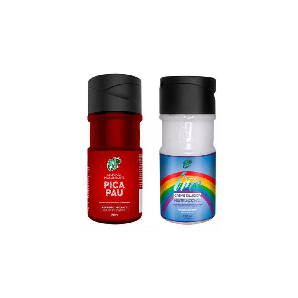 Pica Pau Red Tinting Pigment+ Diluter Cream Hair Color Kit 2x 150ml Ka