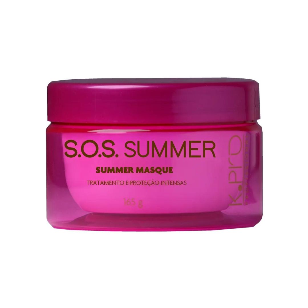 SOS Summer Masque Soin hydratant pour cheveux secs et abîmés 165 g K.P