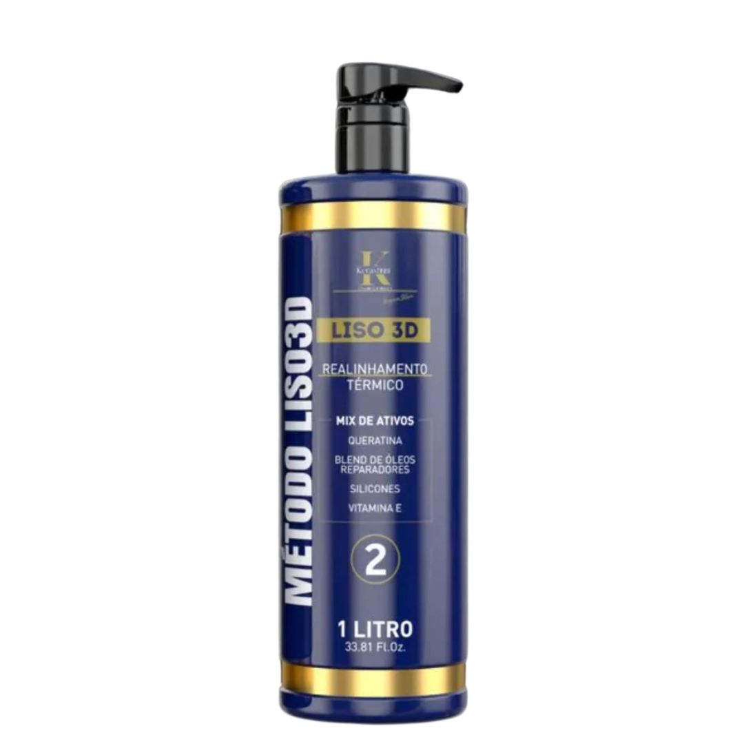 3D Smooth Hair Progressive Brush Thermal Realignment Gloss 1L Kerastin