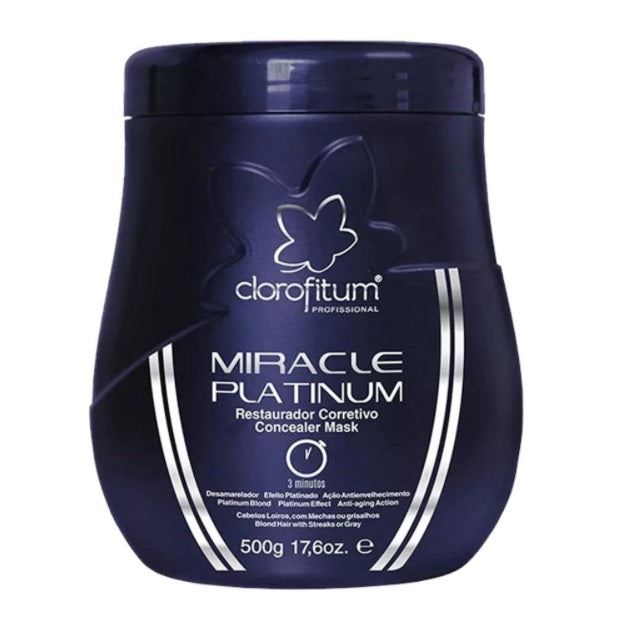 Miracle Platinum Blond Hair Color Maintenance Restorative Mask 500g