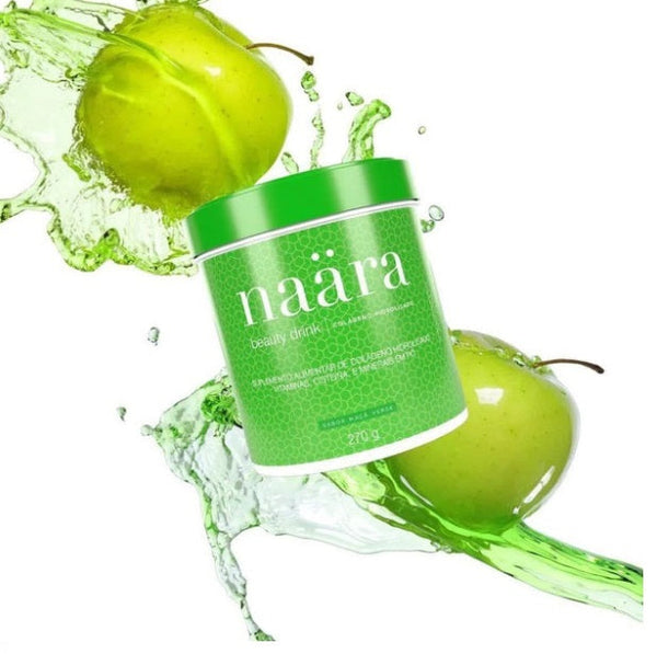 Green Apple Hydrolyzed Collagen Powder Beauty Healthy Drink 270g - Naa