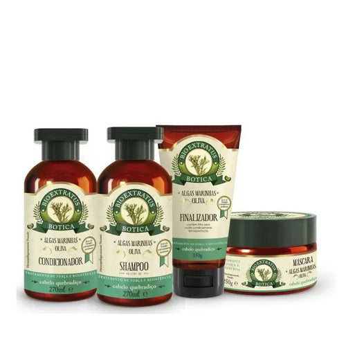 Botica Algas Algae Brittle Hair Strengthening Treatment Kit 4 Itens