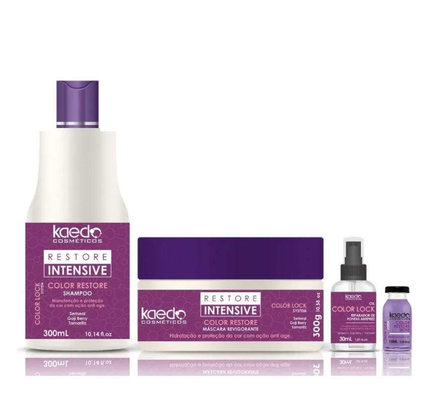 Restore Intensive Color Lock System Potection Maintenance Kit 4 Itens