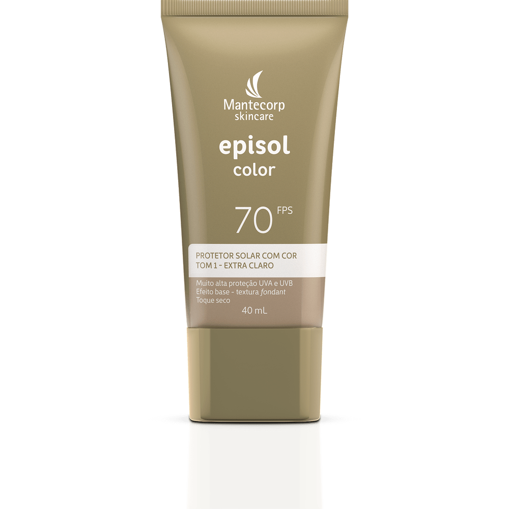 Sunscreen Facial Episol Color Tone 1 Ext Clear F70 40ml - Mantecorp