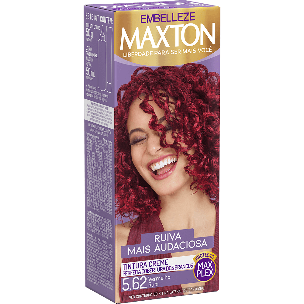 Maxton Hair Dye Reduce Reduce Red Ruby Kit